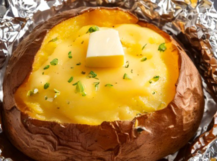 Bakte poteter med hvitløkssmør Easy BBQ sides | OBH Nordica